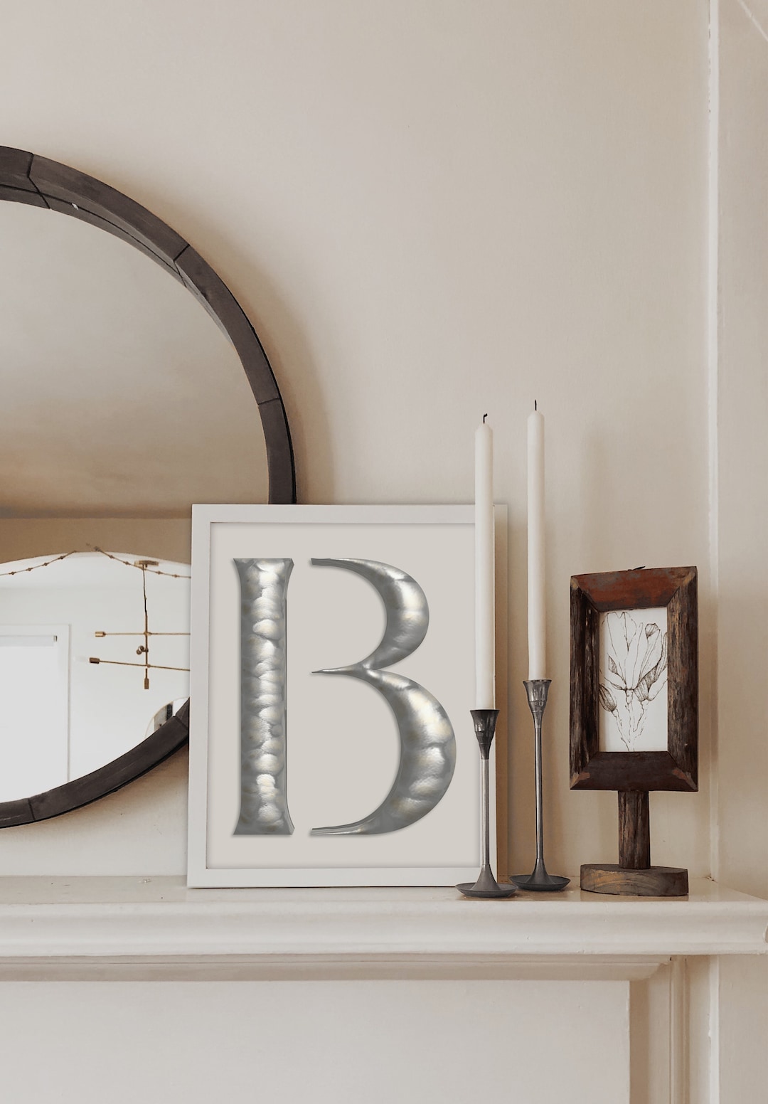 Neutral Bubble Letter B Digital Download Print - Etsy