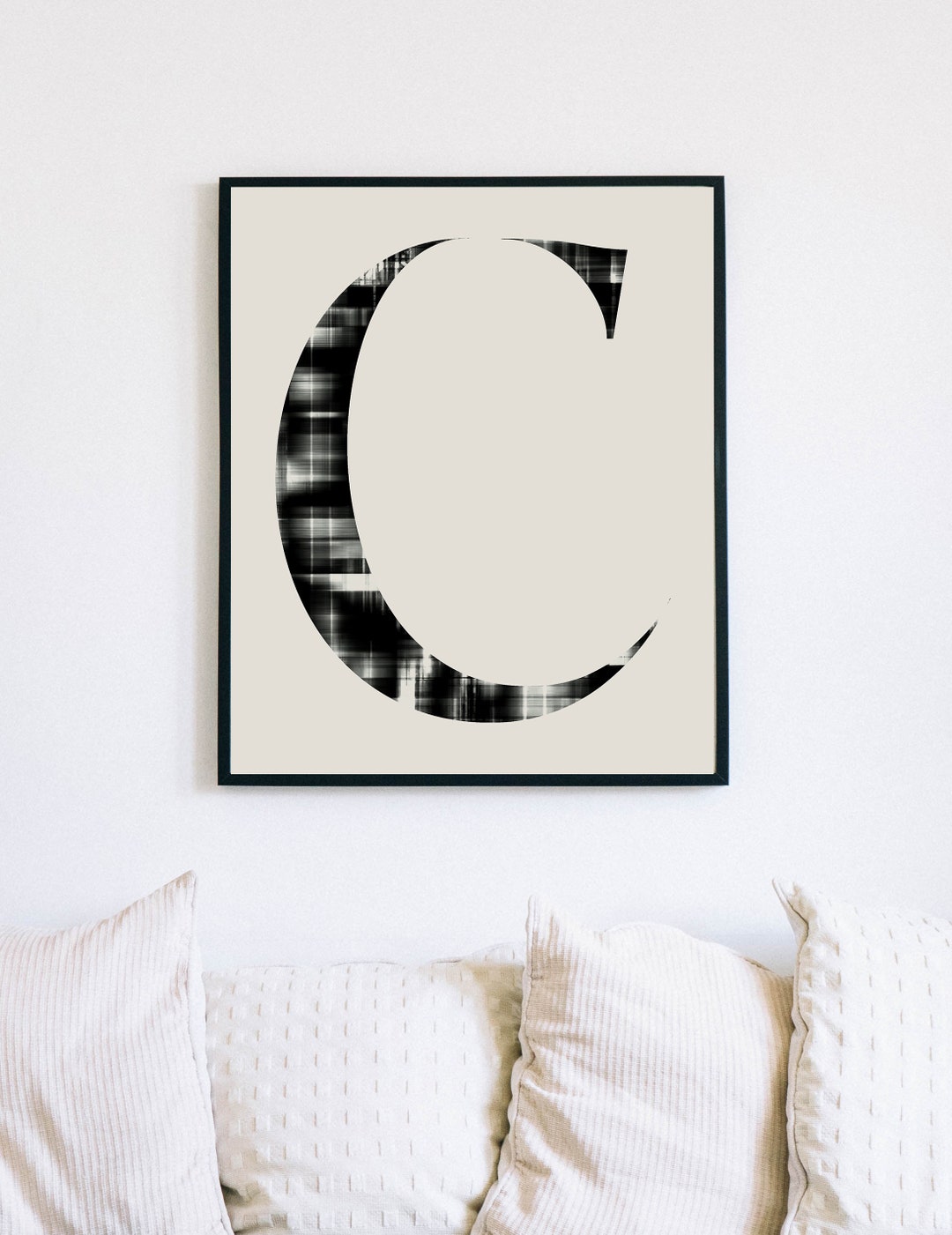 Neutral Letter C Digital Download Print - Etsy