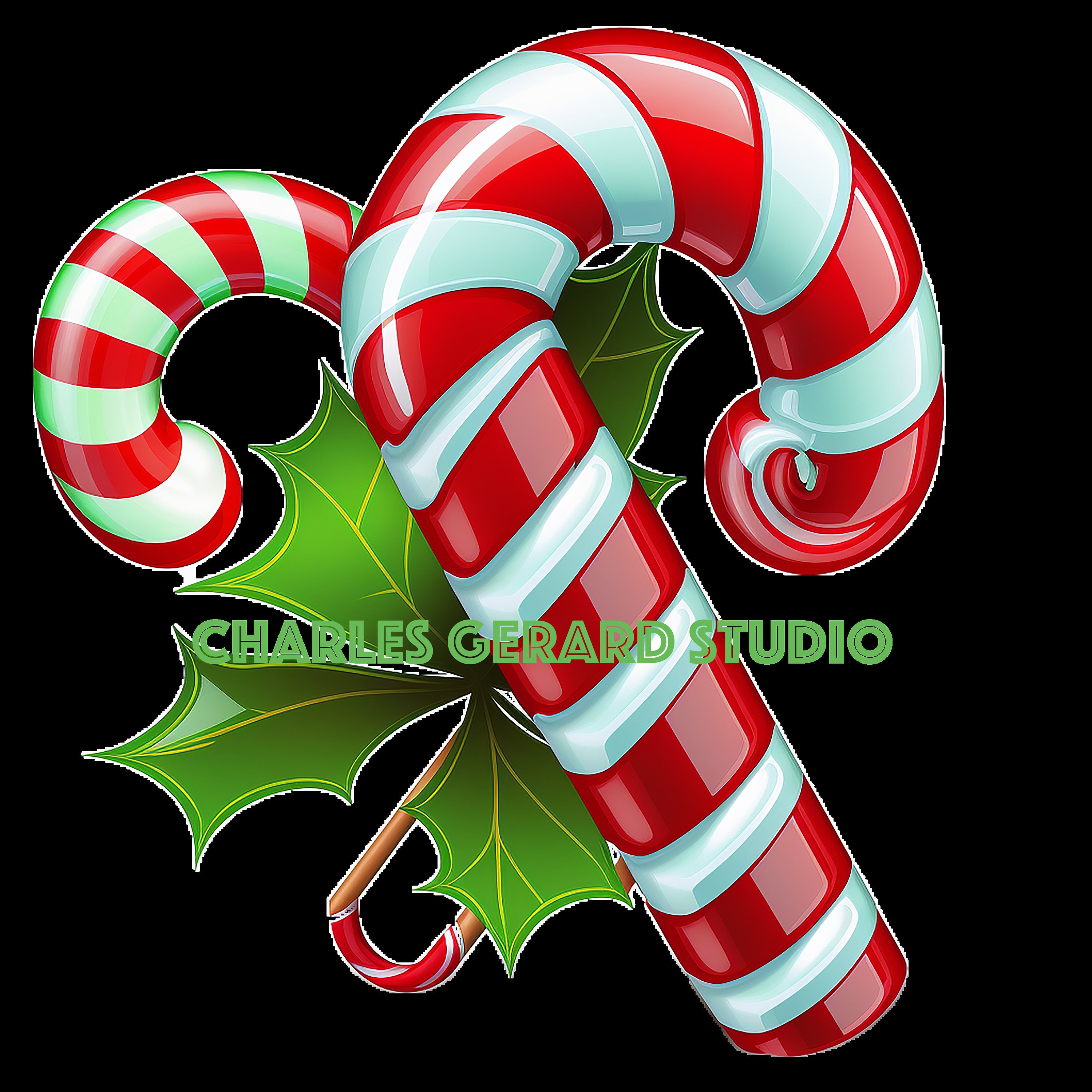 20 Cute Candy Cane Clipart Bundle 20 Christmas Candy Cane PNG Images ...