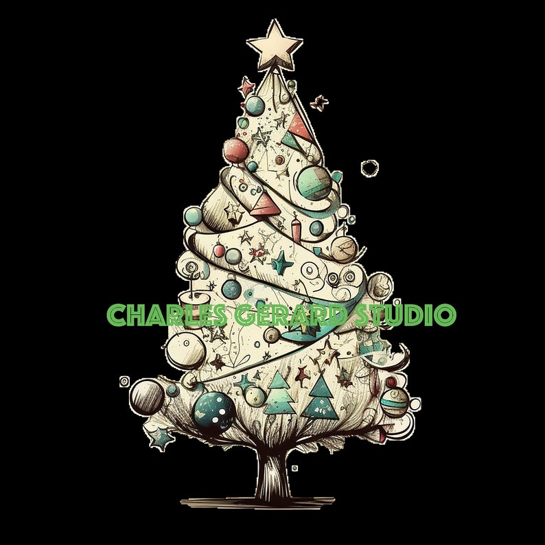 20 Cute Christmas Tree Clipart Bundle | 20 Christmas Tree PNG Images ...