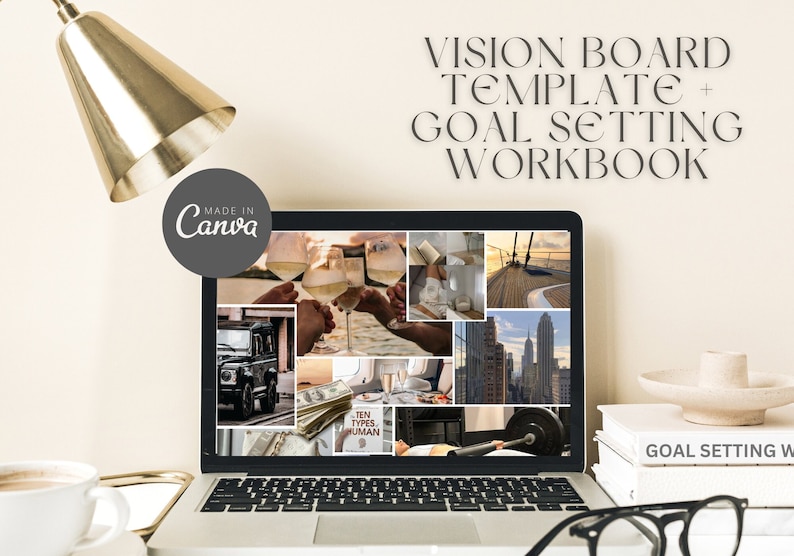 Vision Board Digital Printable Journal Pages Goal Setting - Etsy