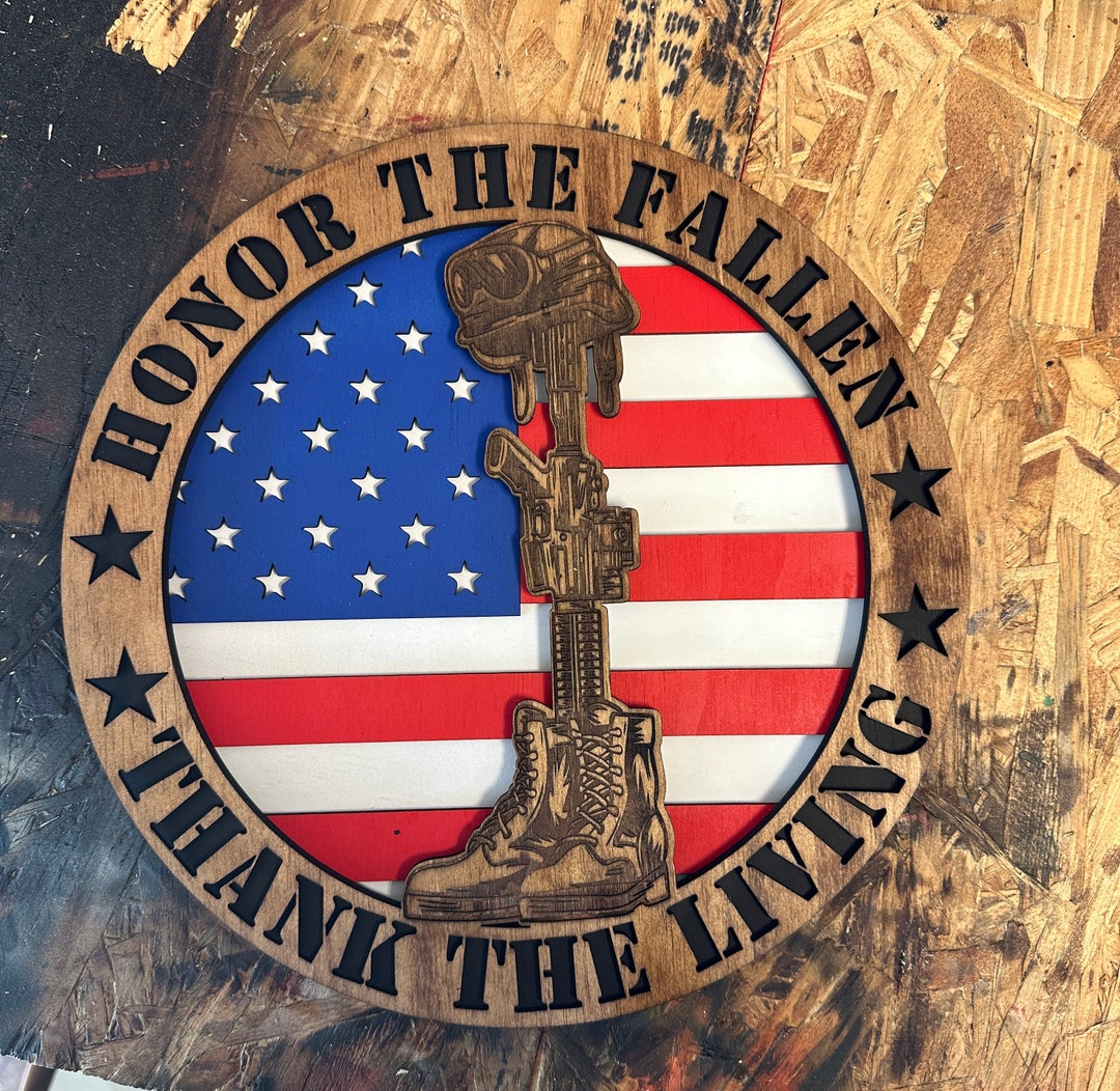 Honor the Fallen Layered Flag - Etsy