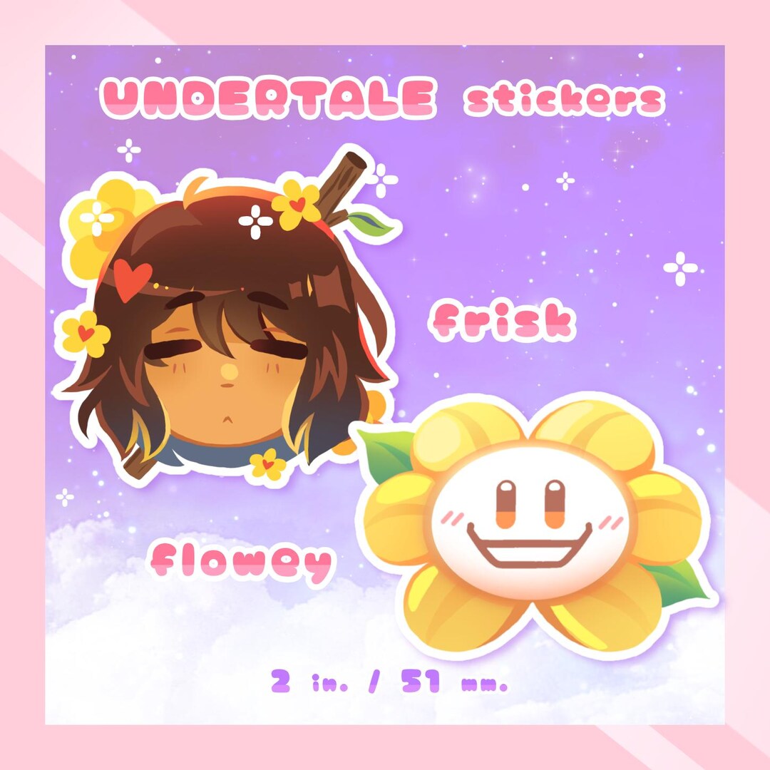 Undertale Stickers | Frisk | Flowey - Etsy