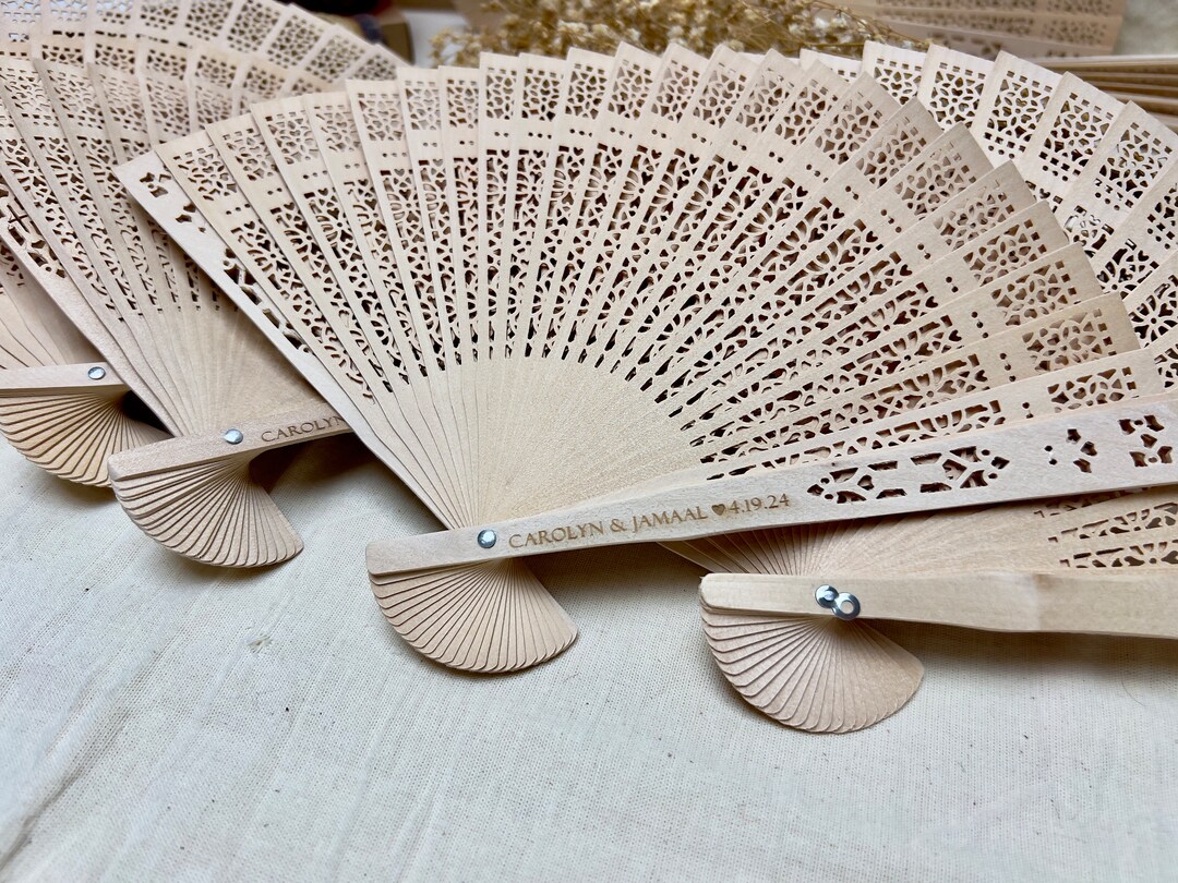 Bulk Wedding Fans Rustic Fans Wedding Favors Fan Personalized Wedding ...
