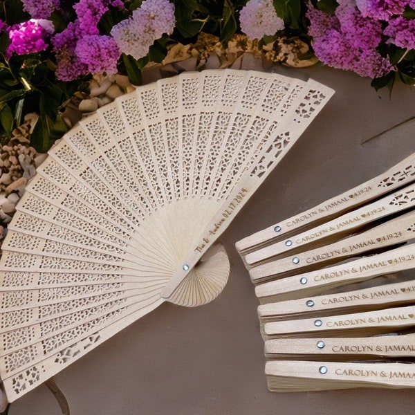 Personalized Fans Bulk - Etsy UK