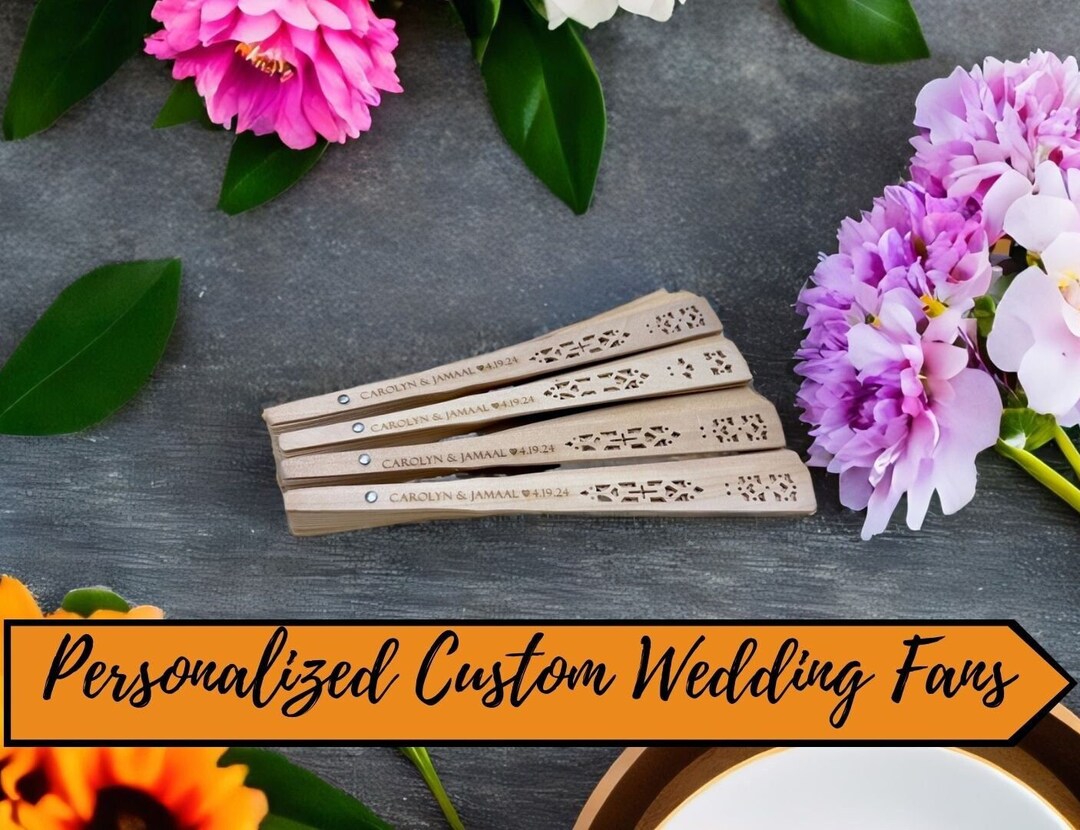 Personalized Hand Fan Favors, Wedding Favors for Bulk Fan Favors for ...