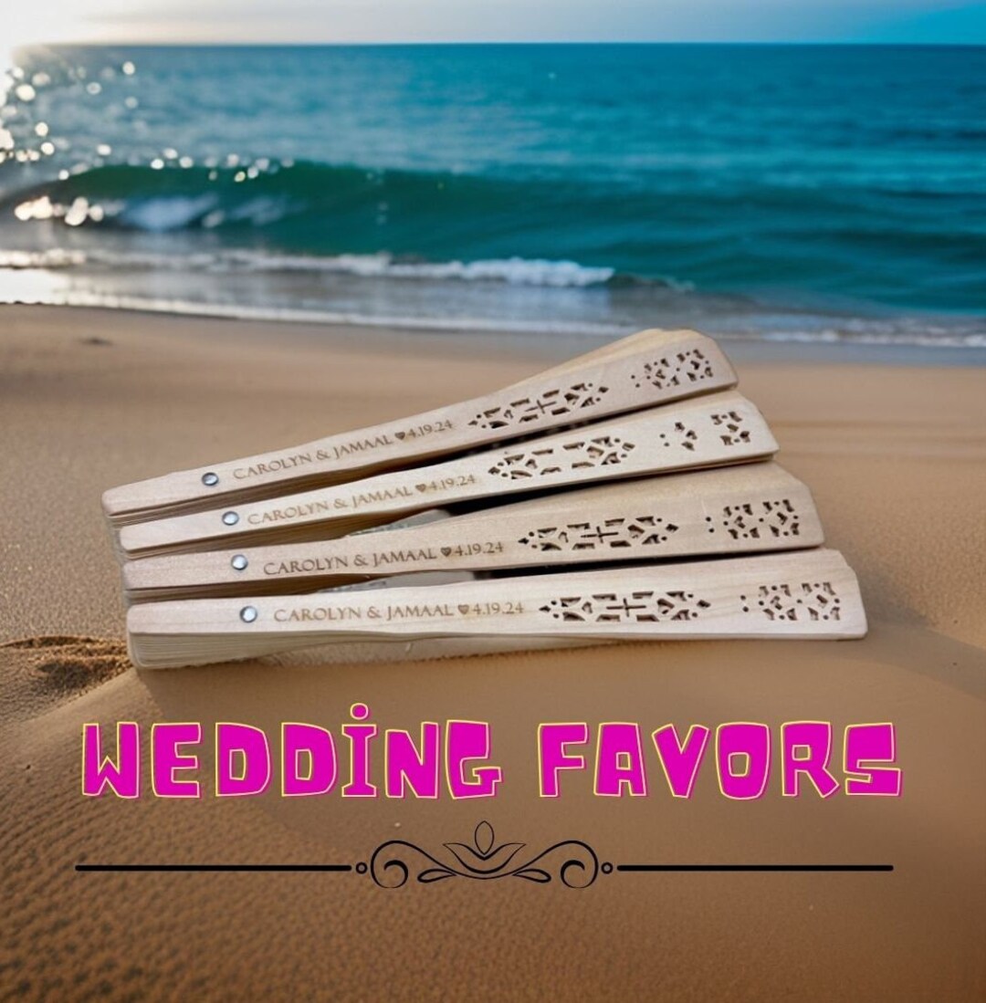 Bulk Wedding Fans Rustic Fans Wedding Favors Fan Personalized Wedding ...