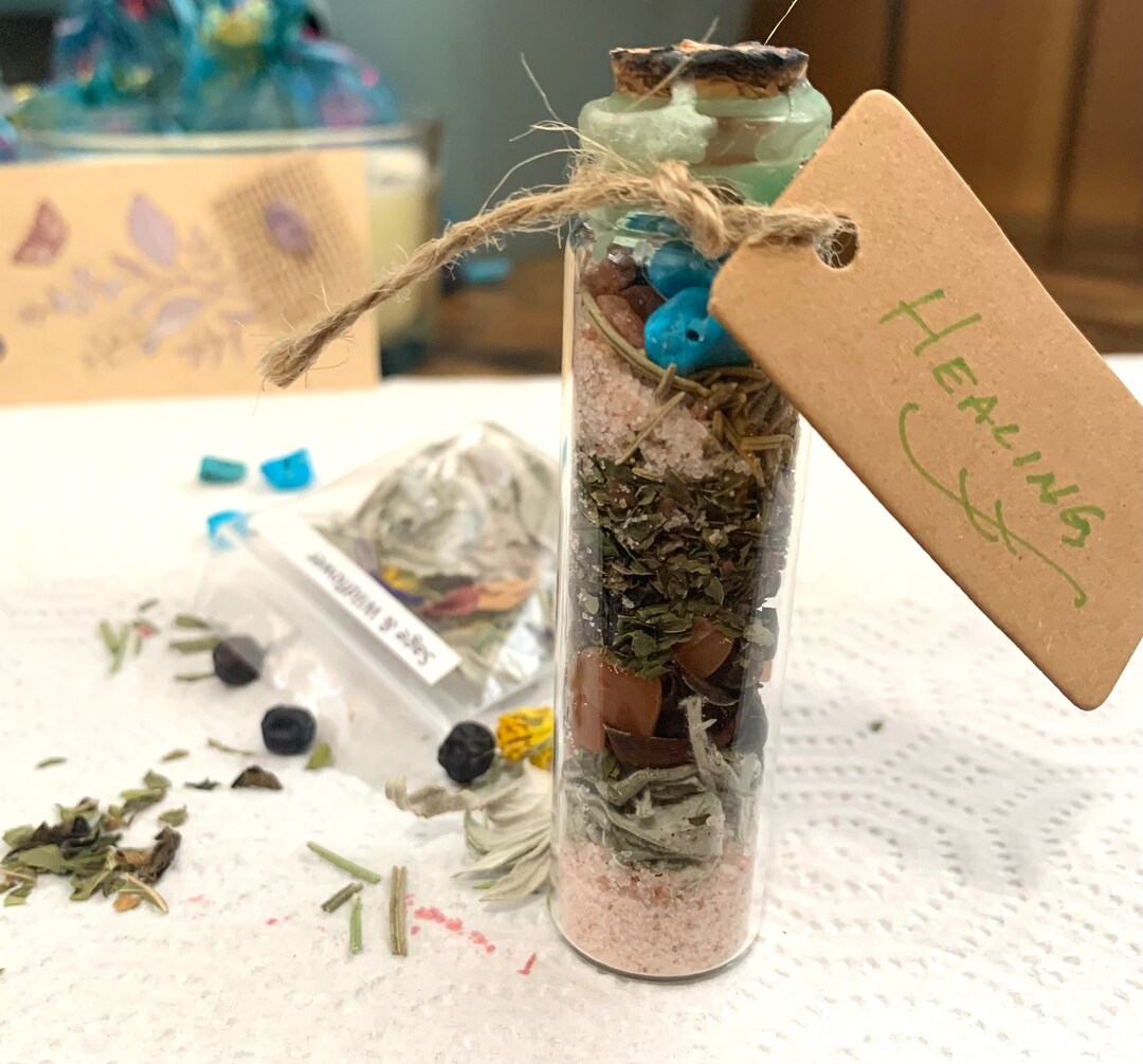DIY Healing Spell Jar X2 I DIY Magic I Witch Bottle I Healing Jar I ...