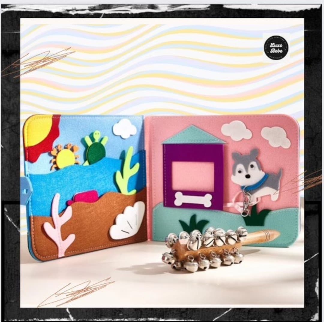 Felt Quiet Book, 3D Montessori Busy Book, Montessori Quiet Book Toy ...