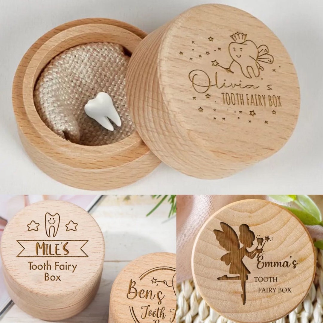 ENGRAVED Tooth Fairy Box Personalized Tooth Fairy Box. First - Etsy