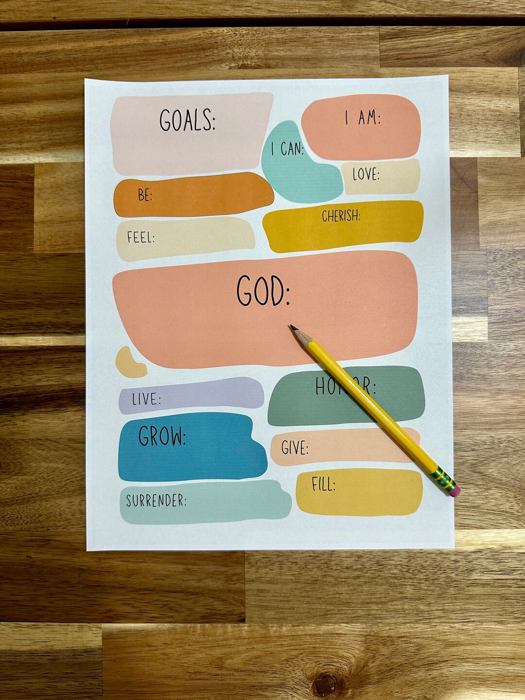 Fillable Spiritual Worksheet Digital Download Template - Etsy