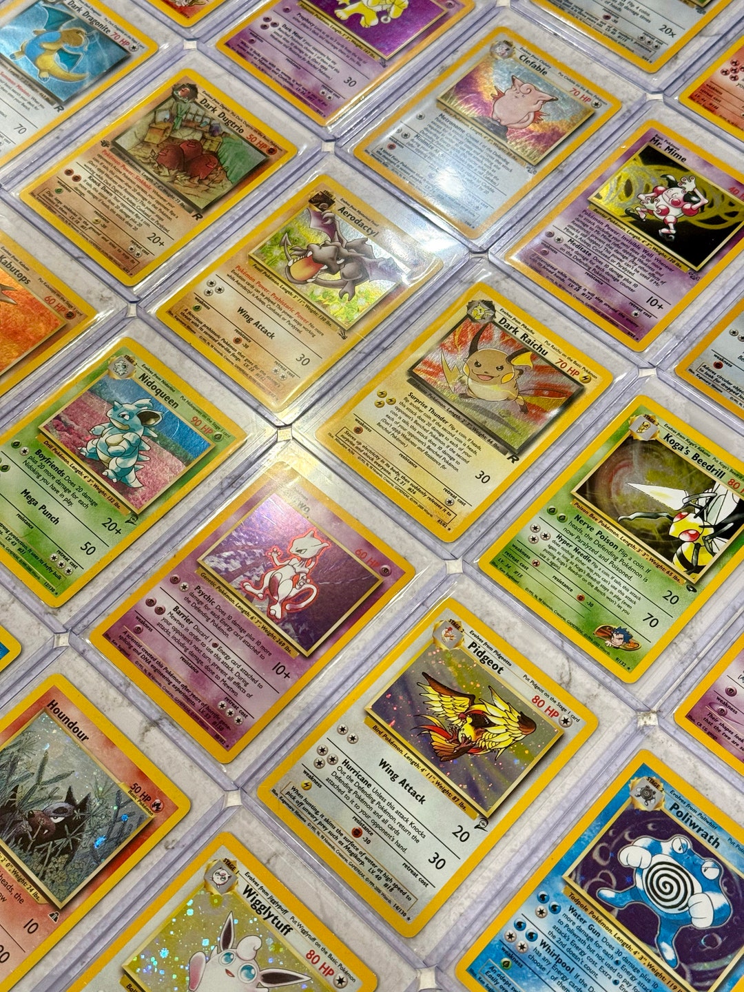 25x OFFICIAL VINTAGE Pokemon Cards 1st Edition Rare Holo - Etsy