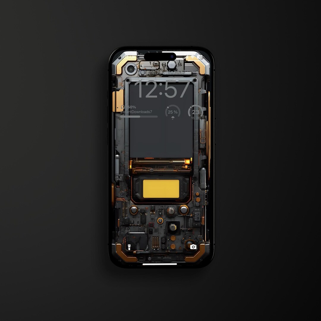 Industrial Electronic Sci-fi Device iPhone Wallpaper | Mobile Phone ...
