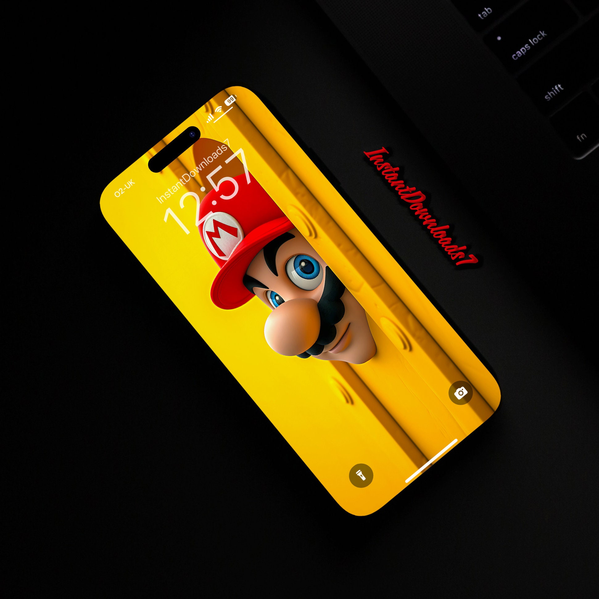 Super Mario Peeking iPhone Wallpaper | Lockscreen Wallpaper | Mobile ...