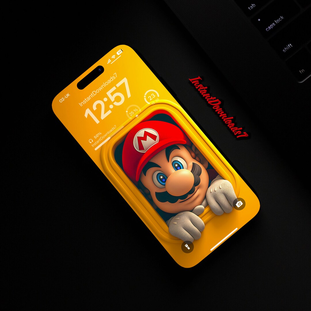 Super Mario Peeking iPhone Wallpaper | Lockscreen Wallpaper | Mobile ...