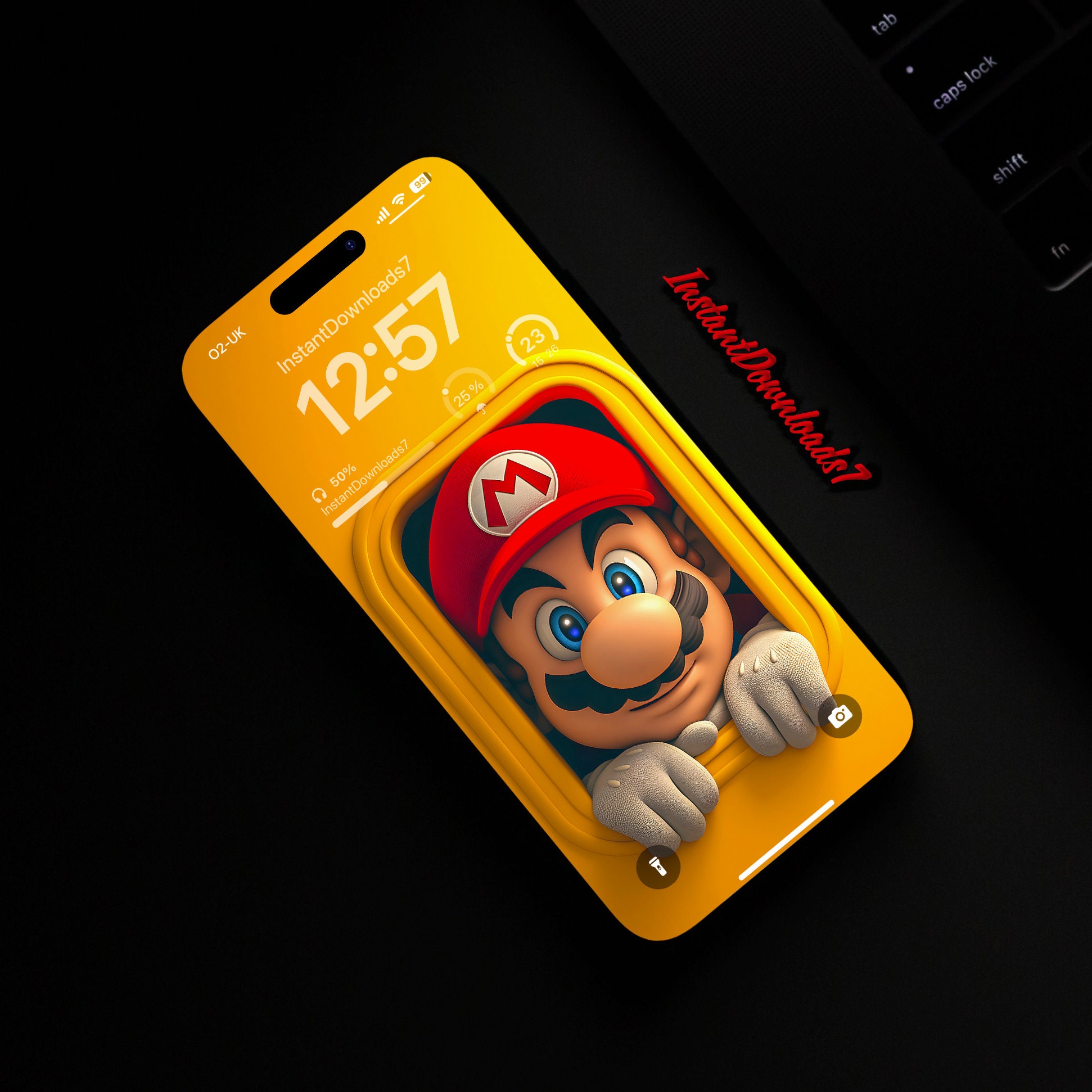 Super Mario Peeking iPhone Wallpaper | Lockscreen Wallpaper | Mobile ...