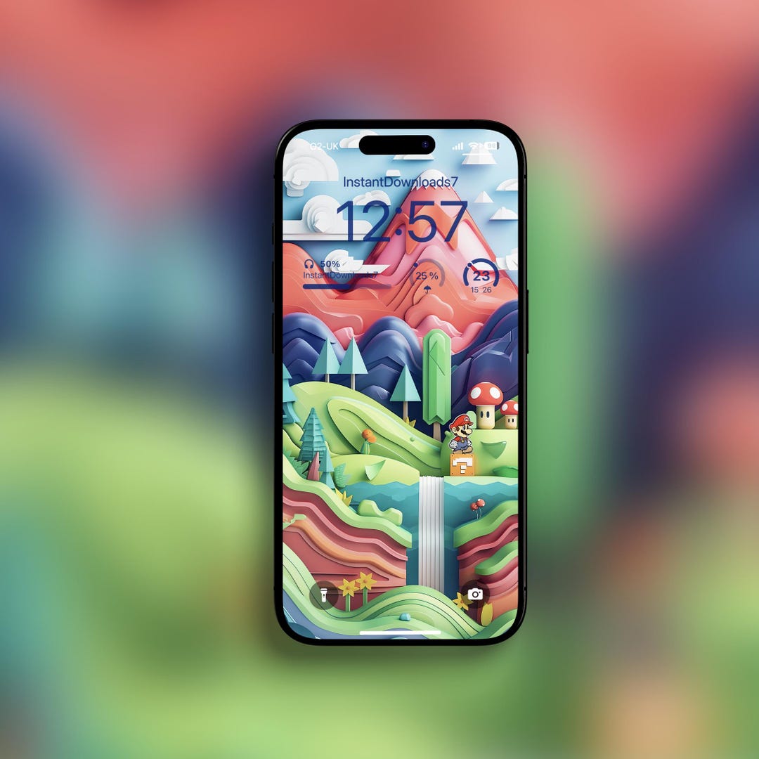 Mario World iPhone Wallpaper | Mobile Phone Wallpaper | Ios Lockscreen ...