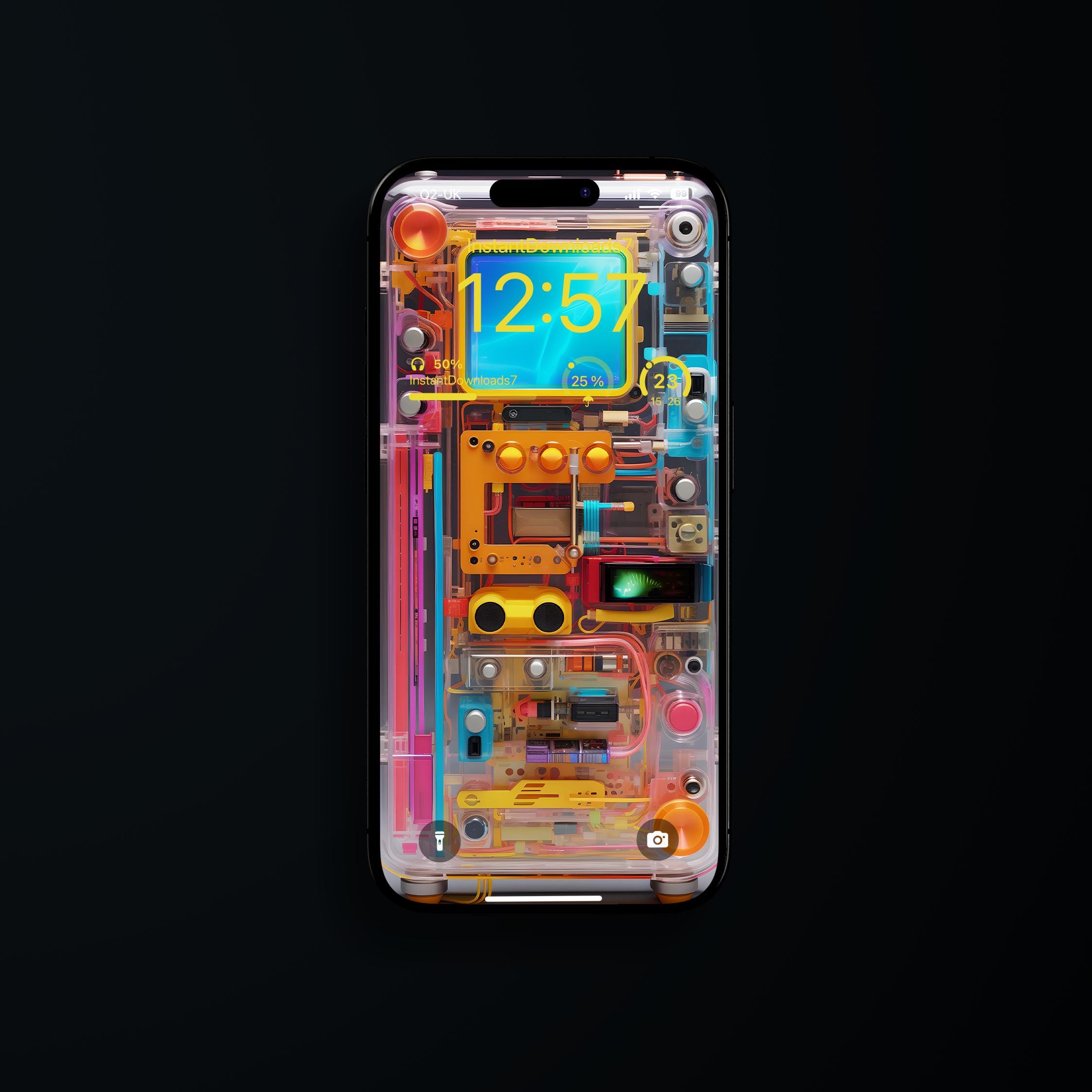 Transparent Mechanical Internal iPhone Wallpaper | Mobile Phone ...