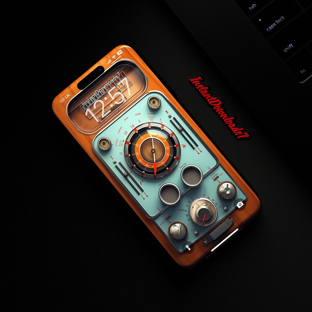Retro Vintage Radio Device iPhone Wallpaper iPhone Wallpaper ...