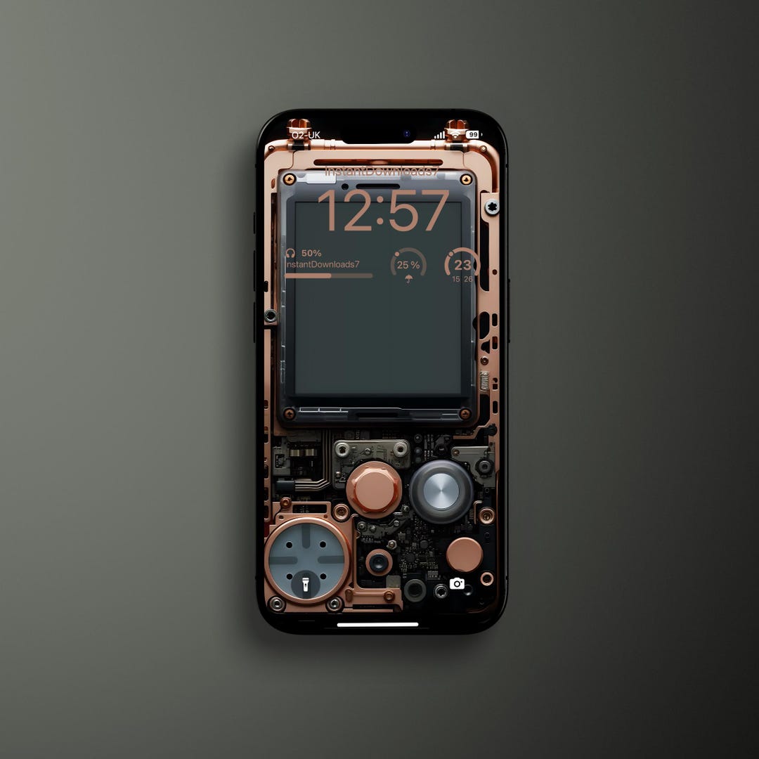 Mechanical Internal Gameboy Structure iPhone Wallpaper | Mobile Phone ...