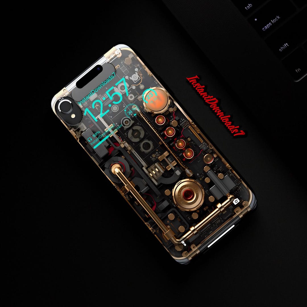 Mechanical Internal Parts Concept iPhone Wallpaper | Mobile Phone ...