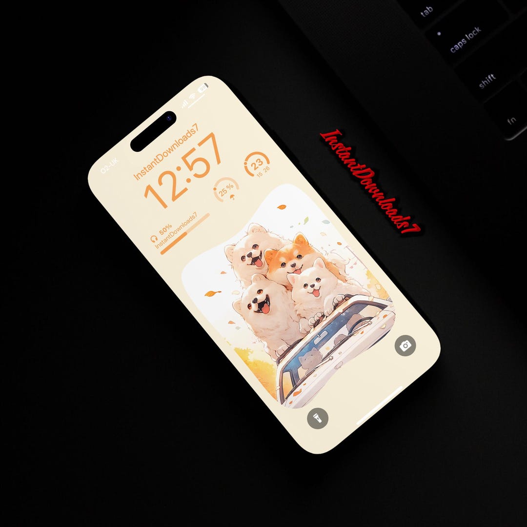 Cute Dogs Illustration iPhone Wallpaper | Mobile Phone Wallpaper | Ios ...