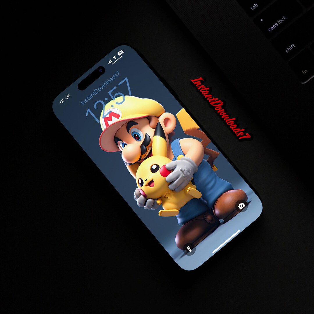 Mario With Pikachu iPhone Wallpaper | Lockscreen Wallpaper | Mobile ...