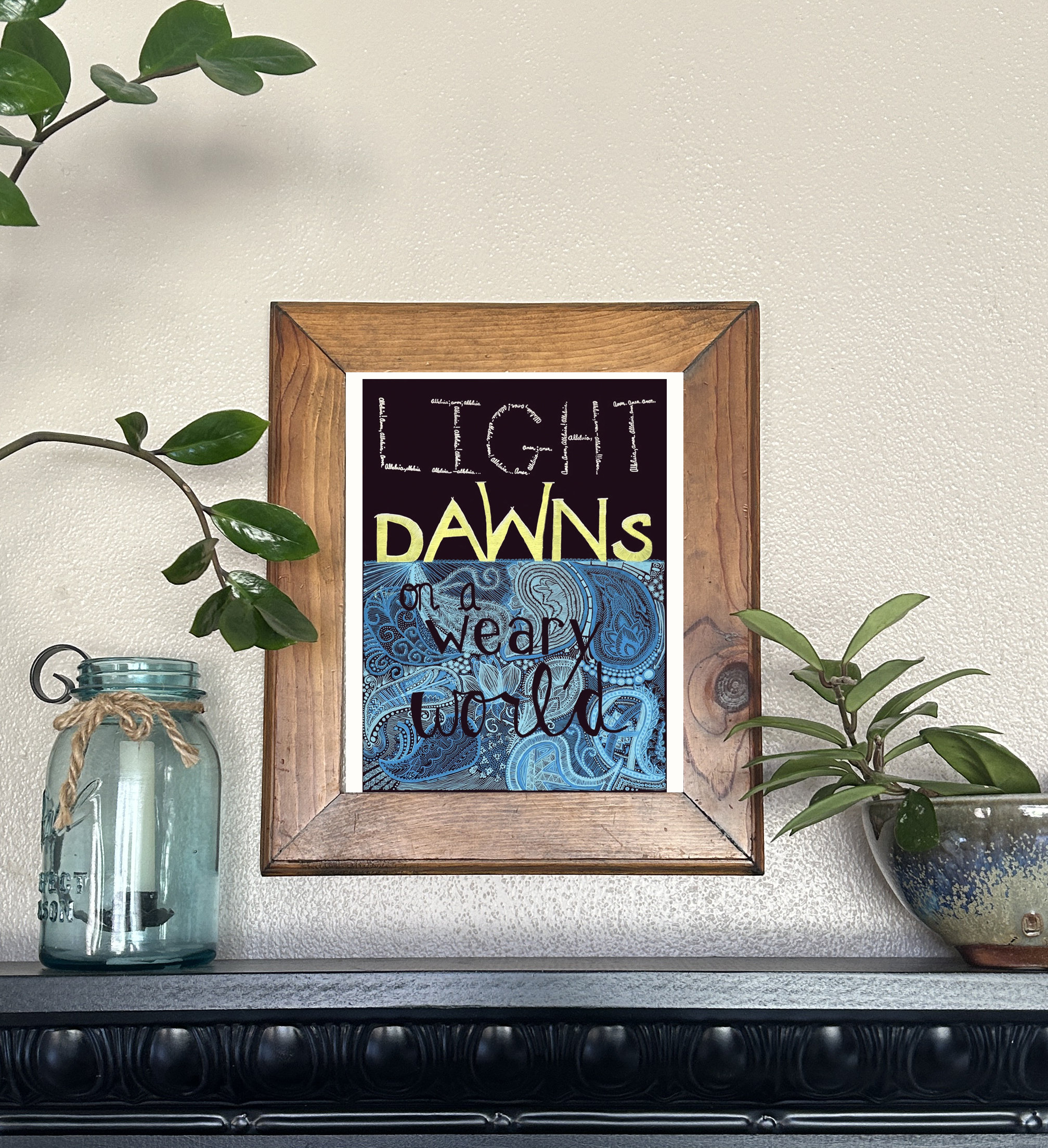 Sanctuary Art - Worship Visual Art - Advent Art Print - Lent Art Print ...