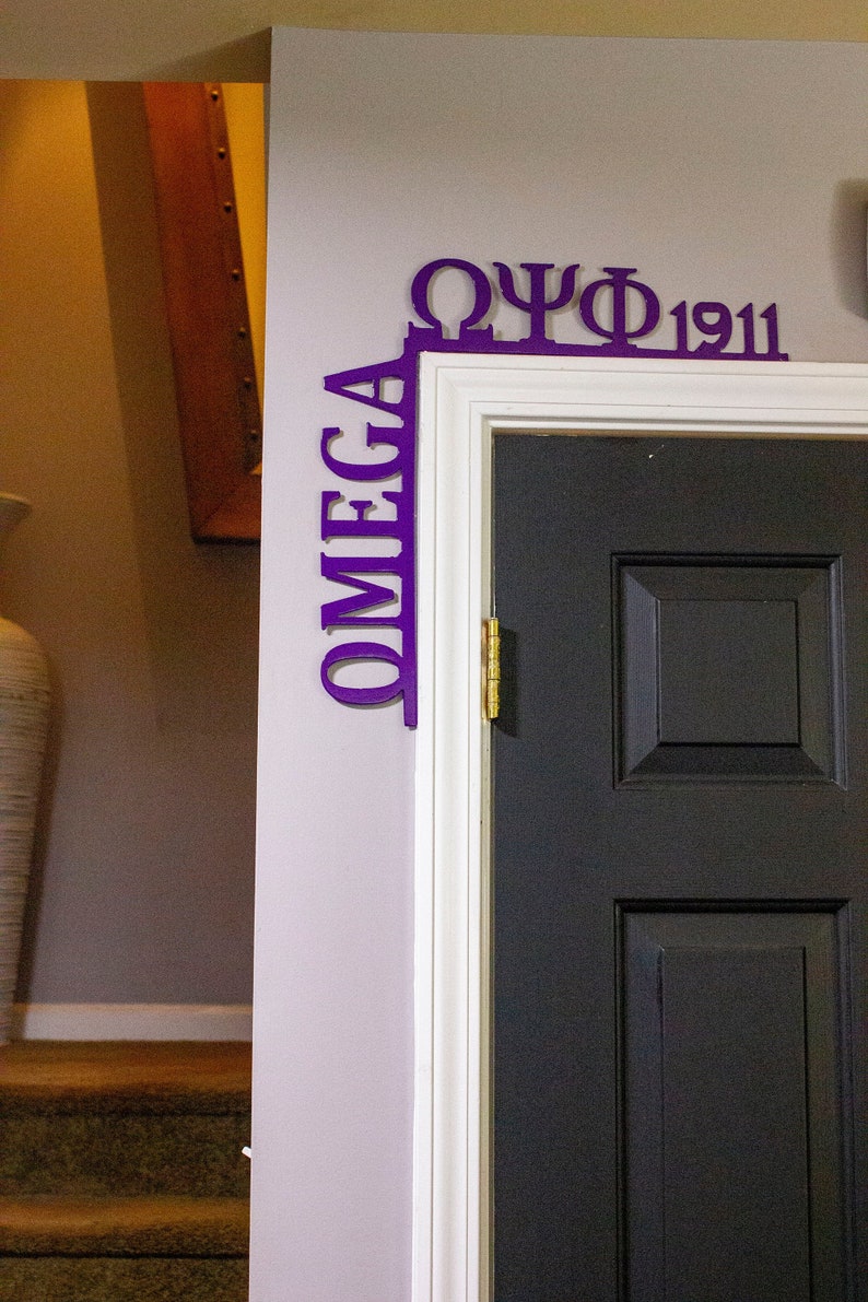 Omega Psi Phi Door Frame Sign - Etsy