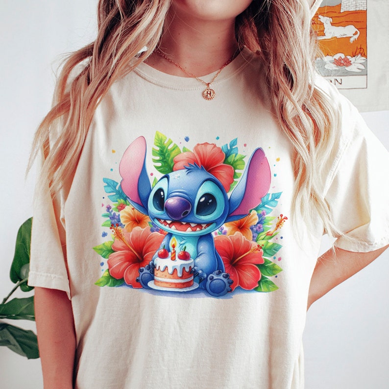 Bundle Stitch Birthday Png, Birthday Stitch Shirt Design, Birthday Girl ...