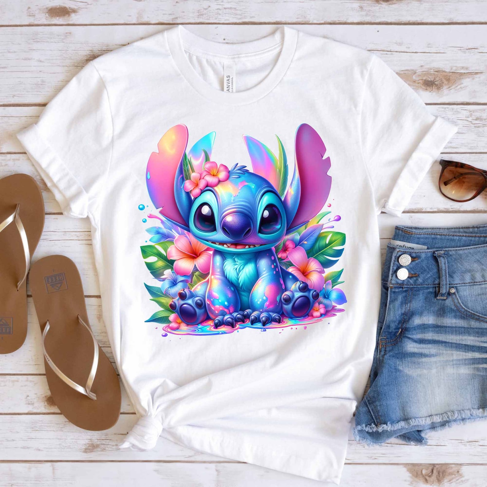 Bundle 4 Stitch Splash and Watercolor Digital Design PNG File for ...