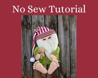Santa Wreath Attachment Tutorial, DIY Christmas Decorations, Wreath ...