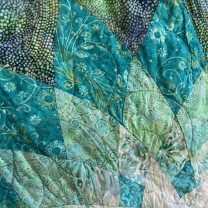 Handmade Giant Blue Dahlia Quilt - Etsy