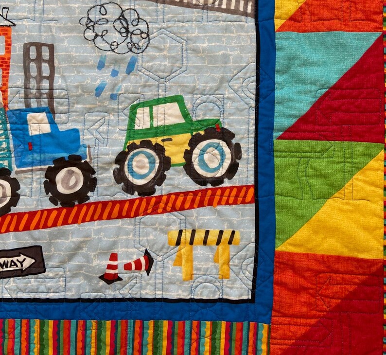 Handmade Construction Toddler Quilted Play Mat - Etsy