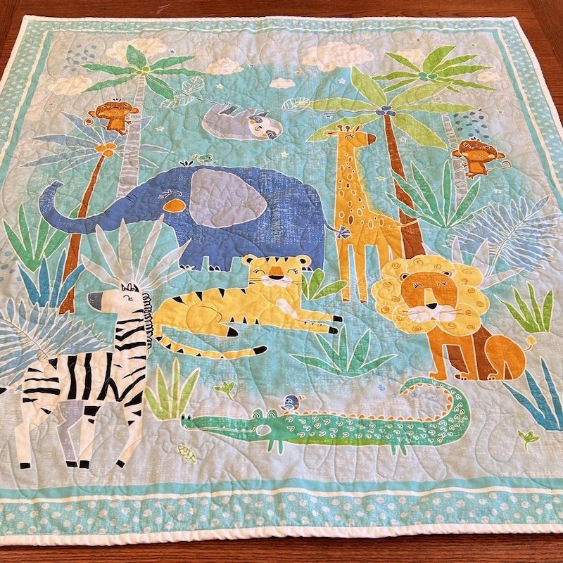 Jungle Animals Quilt - Etsy