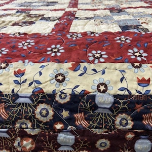 Handmade 1776 Fabric Quilt - Etsy