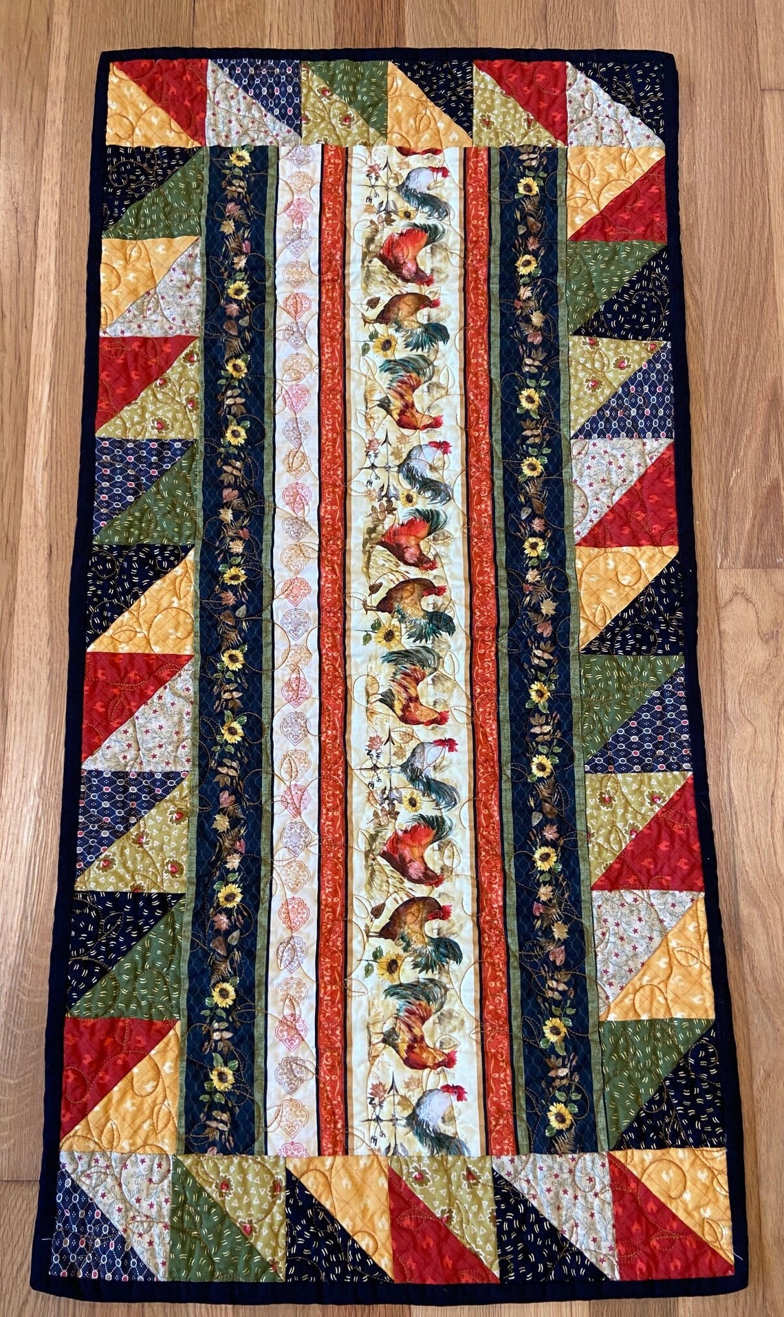 Handmade Small Farmhouse Rooster Table Runner - Etsy