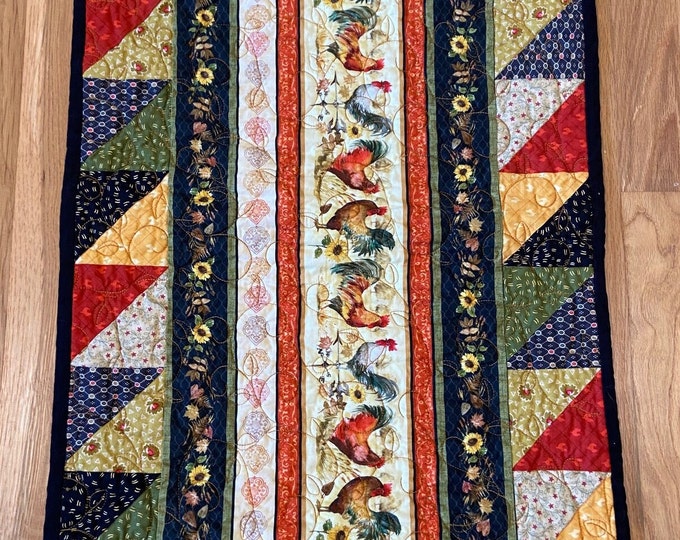 Handmade Small Farmhouse Rooster Table Runner - Etsy