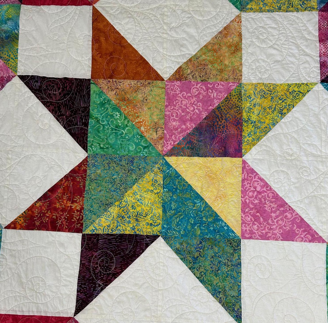 Handmade Batik Jenny's Carpenter Star Quilt - Etsy