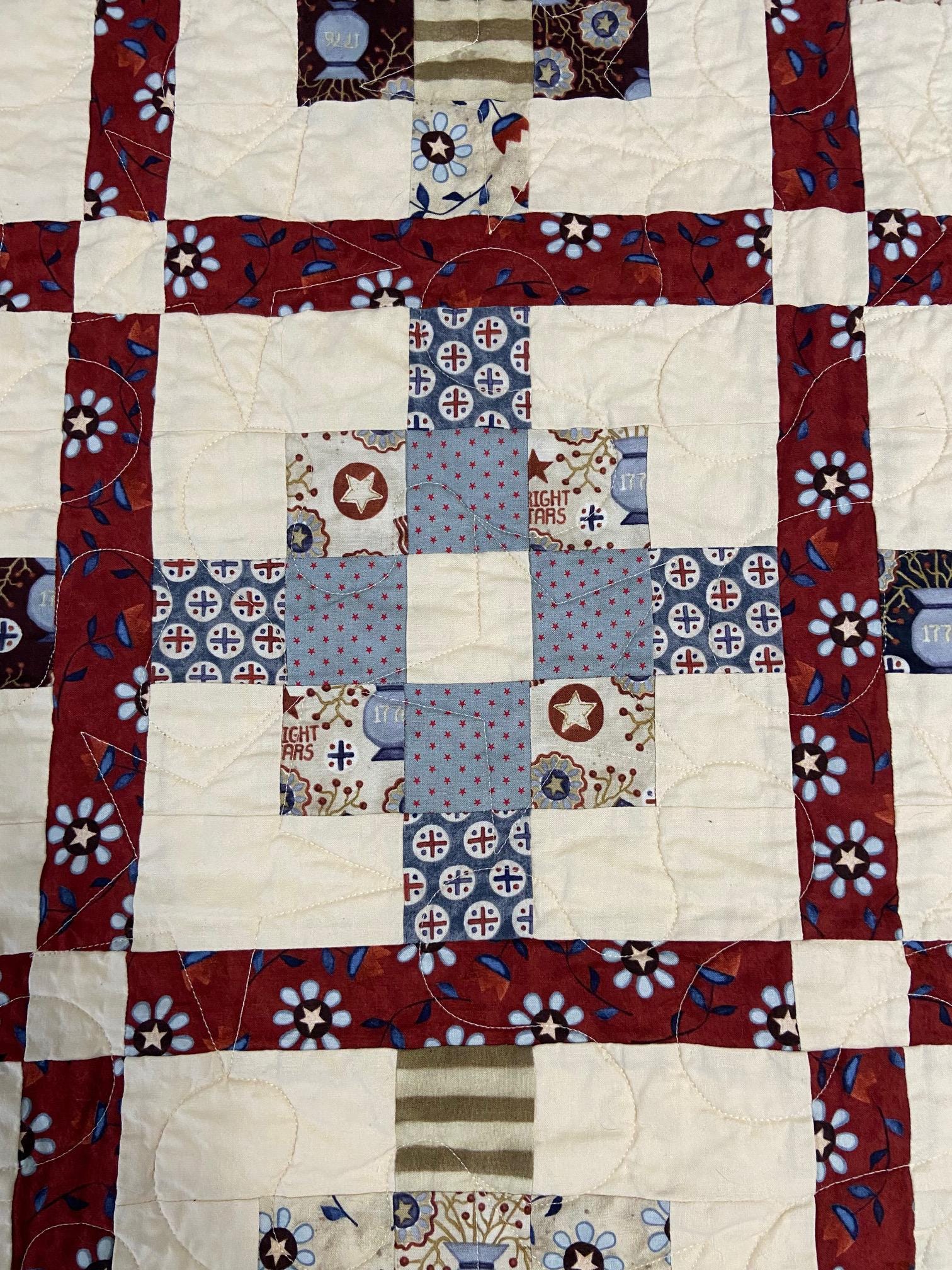 Handmade 1776 Fabric Quilt - Etsy
