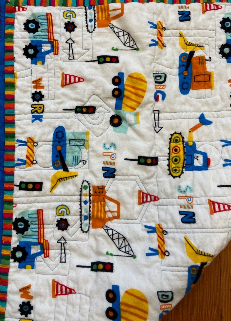 Handmade Construction Toddler Quilted Play Mat - Etsy