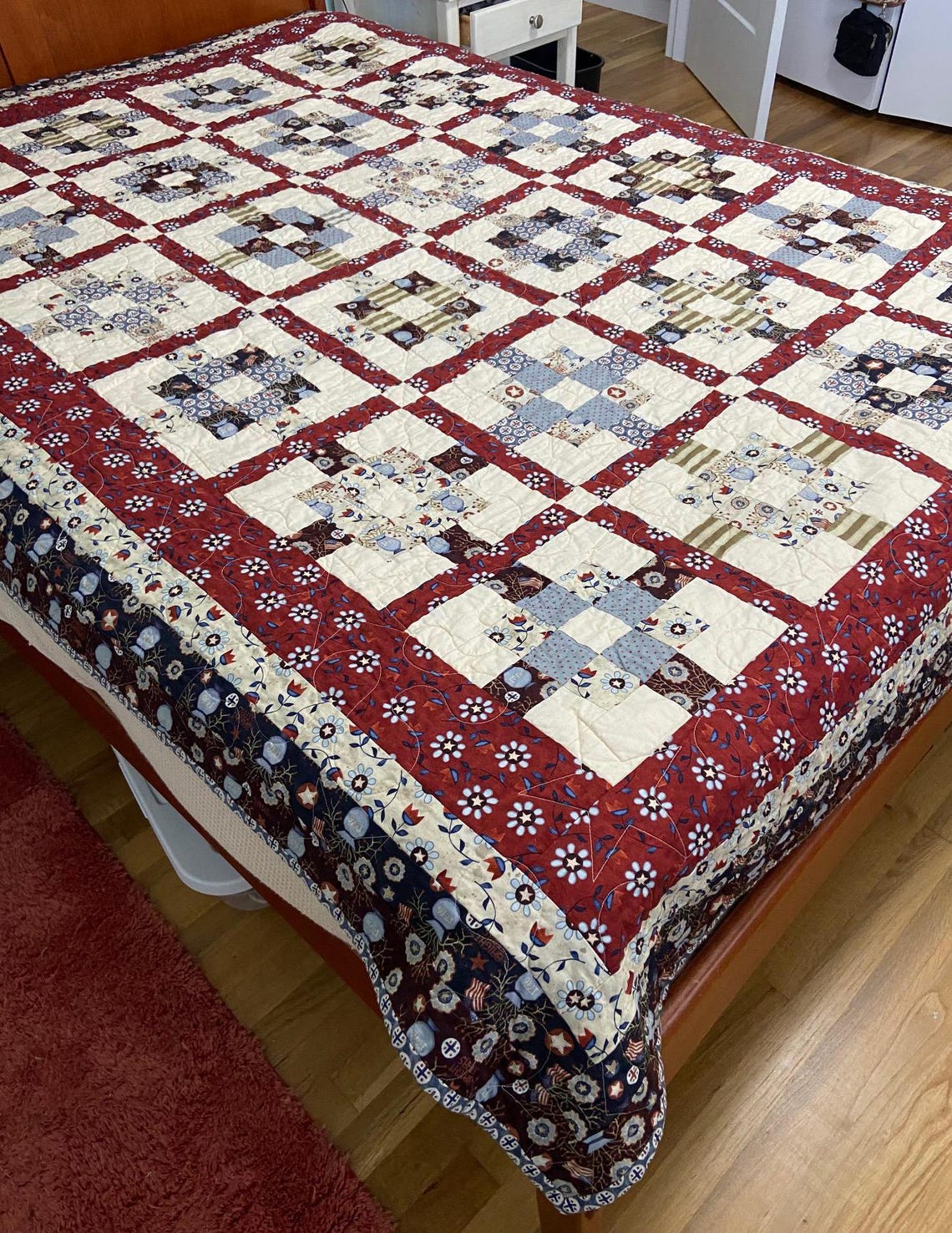 Handmade 1776 Fabric Quilt - Etsy