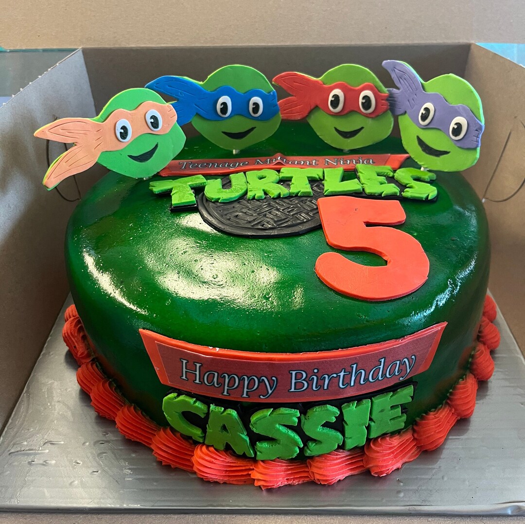 Ninja Turtles Cake Toppers - Etsy