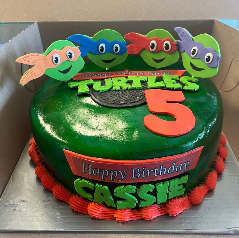 Ninja Turtles Cake Toppers - Etsy