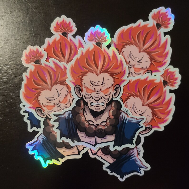 Street Fighter Akuma Vinyl Waterproof Stickers for Laptop, Water Bottle ...