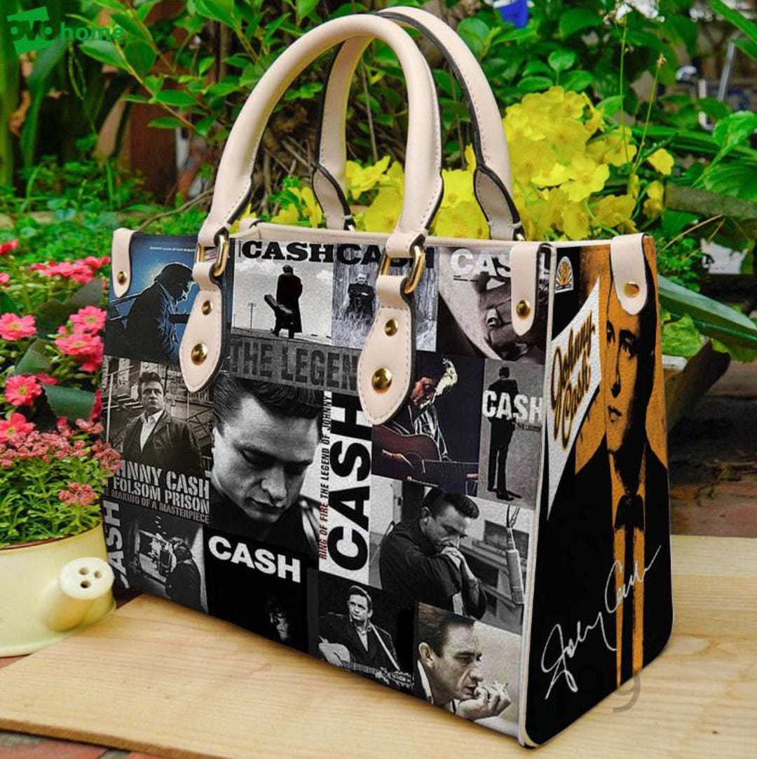 Johnny Cash Women Leather Handbag, Johnny Cash Lover Handbag, Johnny ...