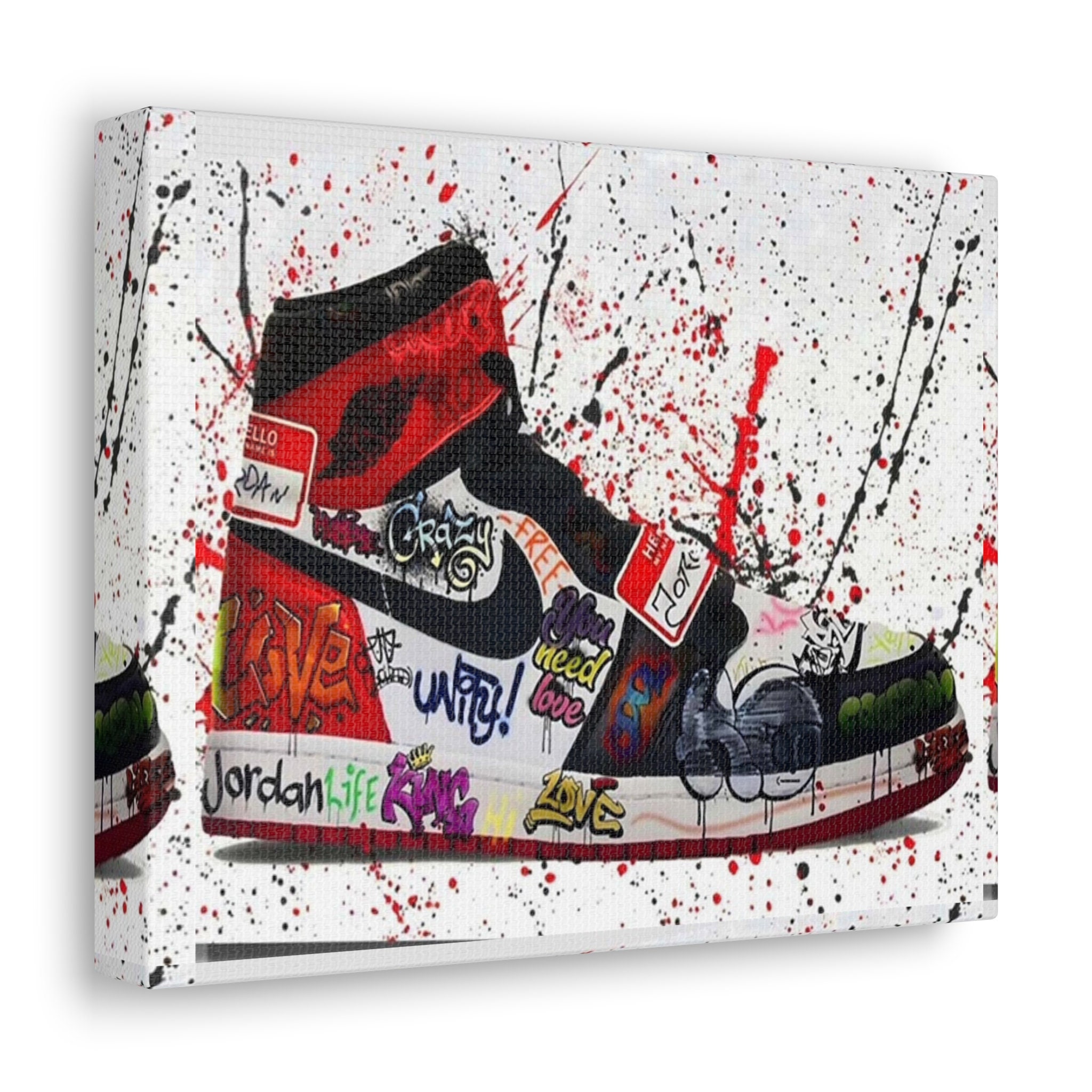 Special Edition Jordan's Graffiti Canvas - Etsy