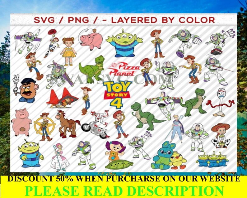 1700 Mega Bundle SVG, Toy Story Clipart, Toy Story SVG, Toy Story 4 ...