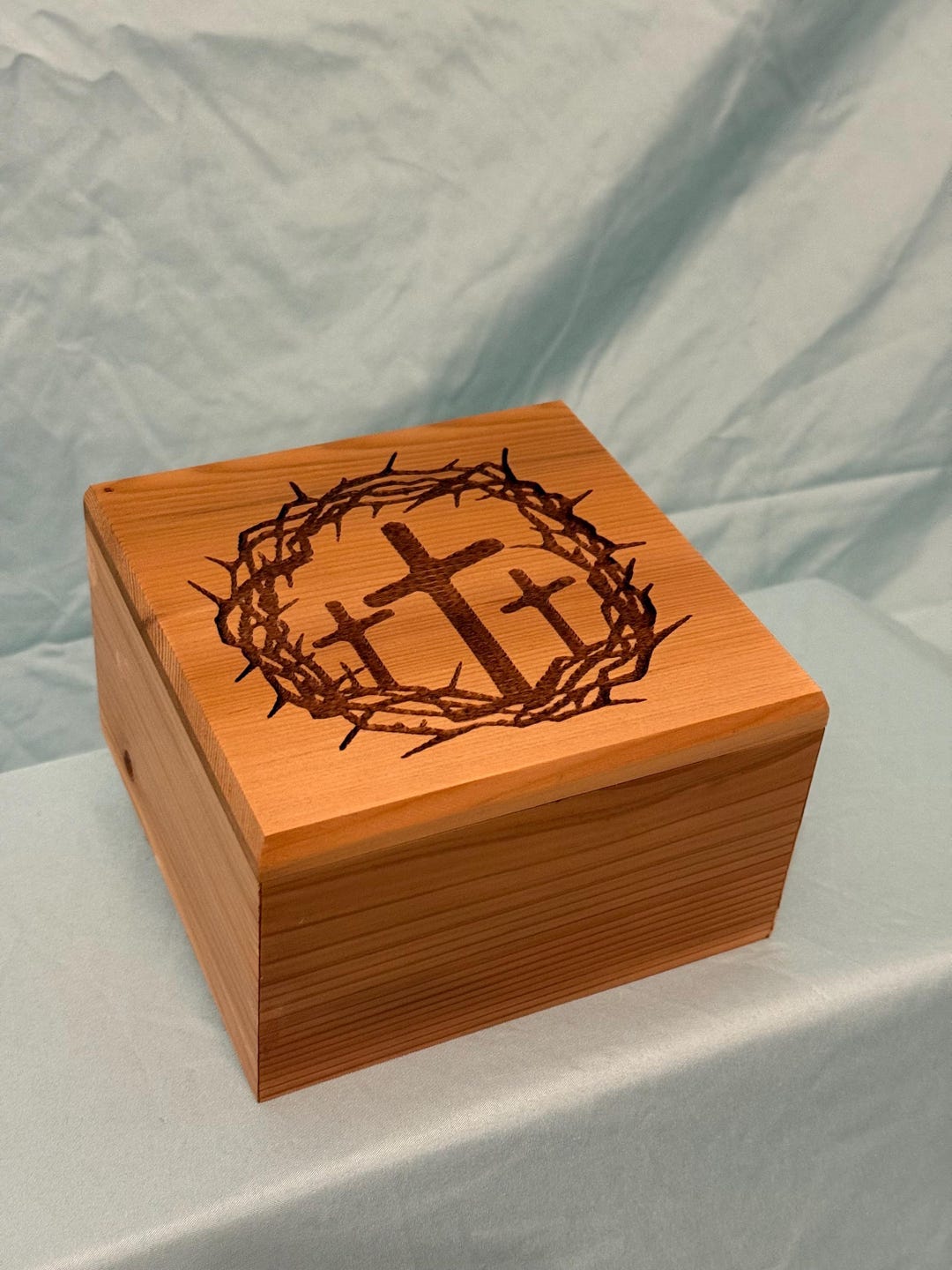 Keepsake Box With 3 Crosses and a Crown of Thorns - Etsy