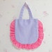 Gingham Ruffle Ribbon Mini Tote Baggingham Ruffle Ribbon Mini - Etsy